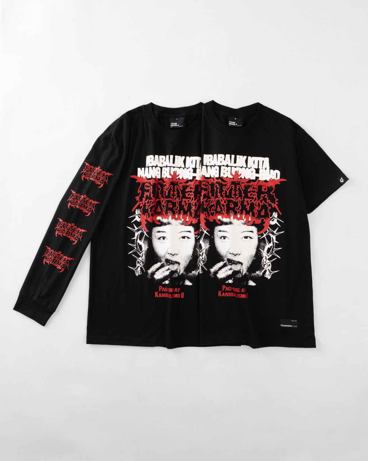 (PRE-ORDER) TEAM MANILA X FITTER KARMA KANIBALISMO LONGSLEEVES BLACK | TeamManila Lifestyle