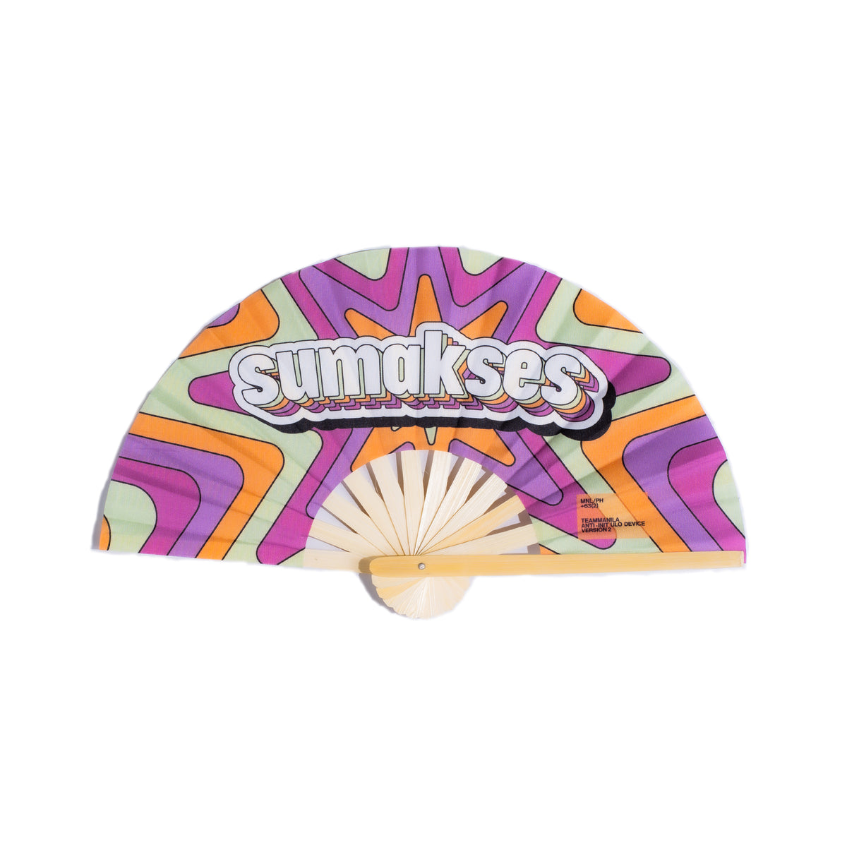 TEAM MANILA SUMAKSES BAMBOO FAN PURPLE | TeamManila Lifestyle
