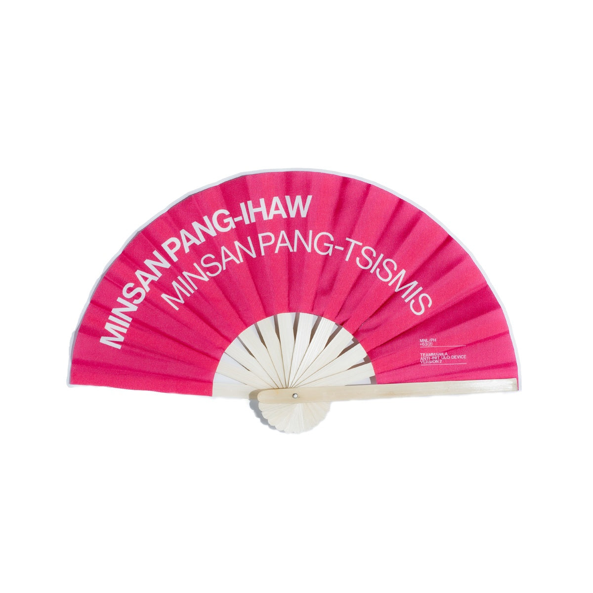 TEAM MANILA MATSISMIS BAMBOO FAN PINK | TeamManila Lifestyle