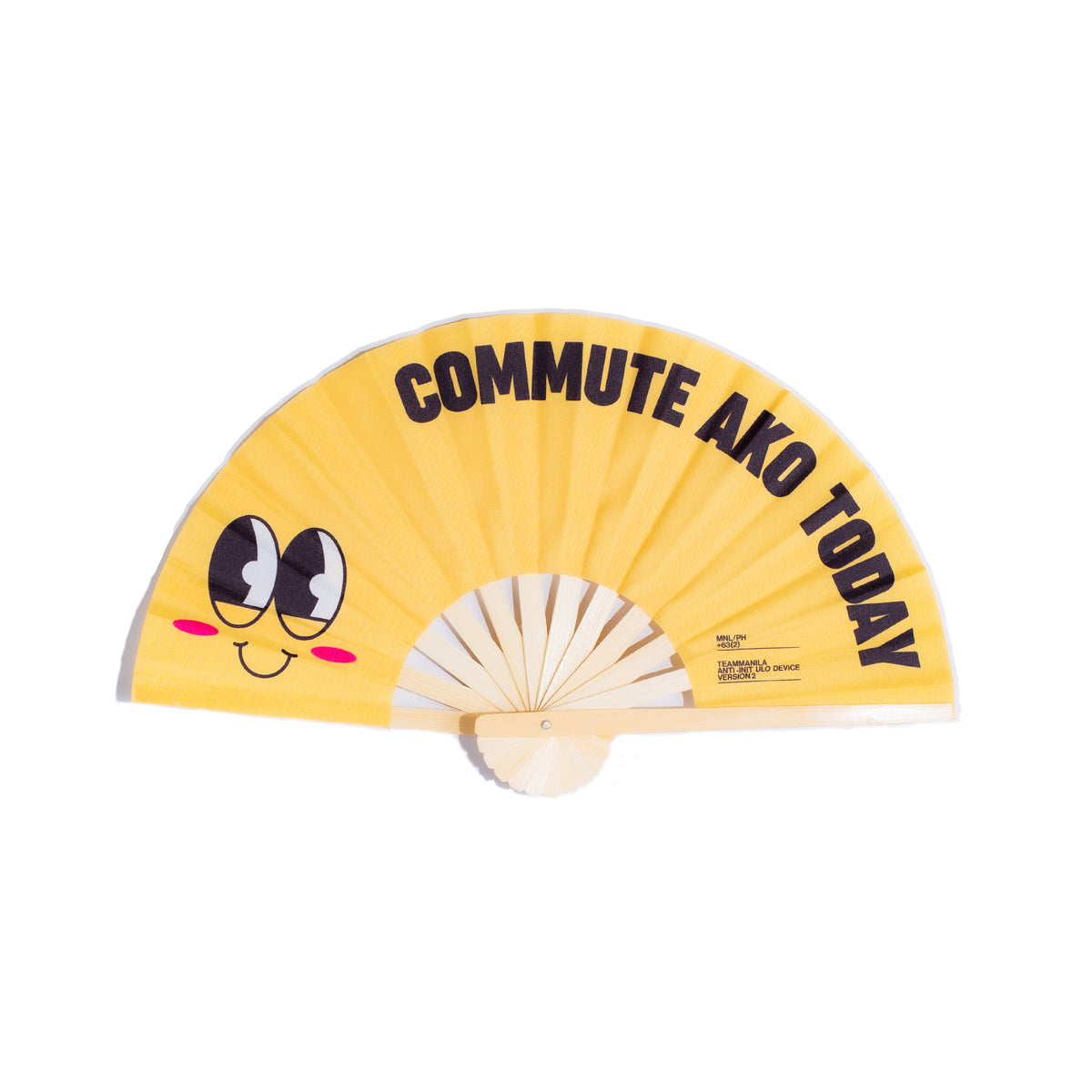 TEAM MANILA COMMUTE BAMBOO FAN YELLOW | TeamManila Lifestyle