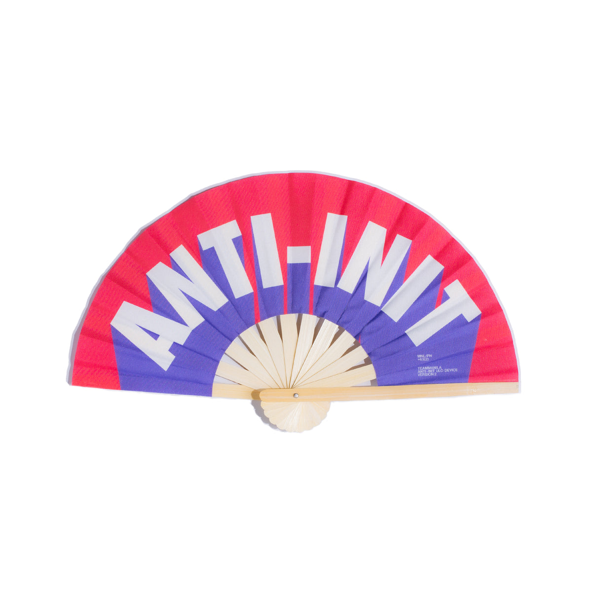 TEAM MANILA ANTI-HEAT BAMBOO FAN PINK | TeamManila Lifestyle