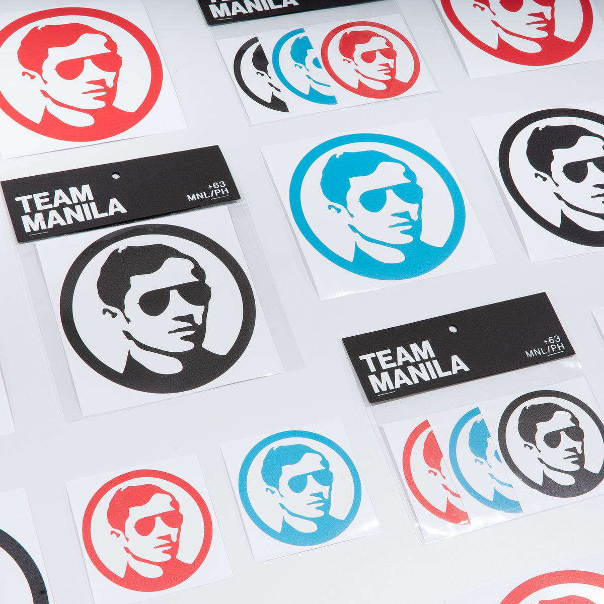 TEAM MANILA LOGO STICKER RED | TeamManila Lifestyle