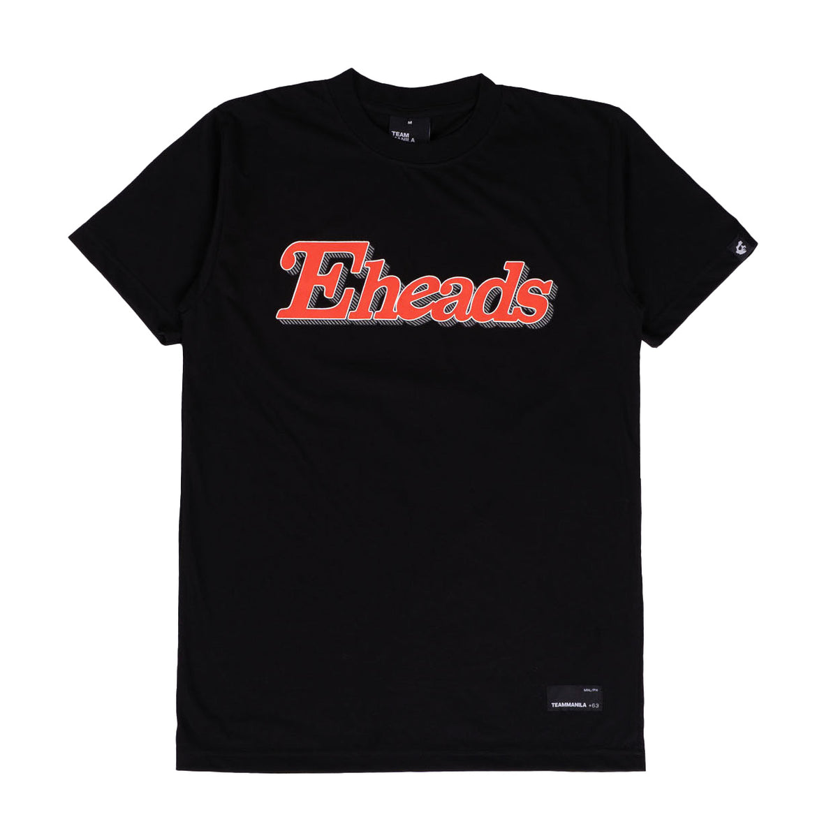 TM X EHEADS TSHIRT BLACK | TeamManila Lifestyle