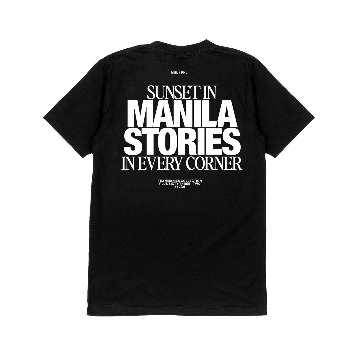 TEAM MANILA SUNSET STORIES TSHIRT BLACK | TeamManila Lifestyle