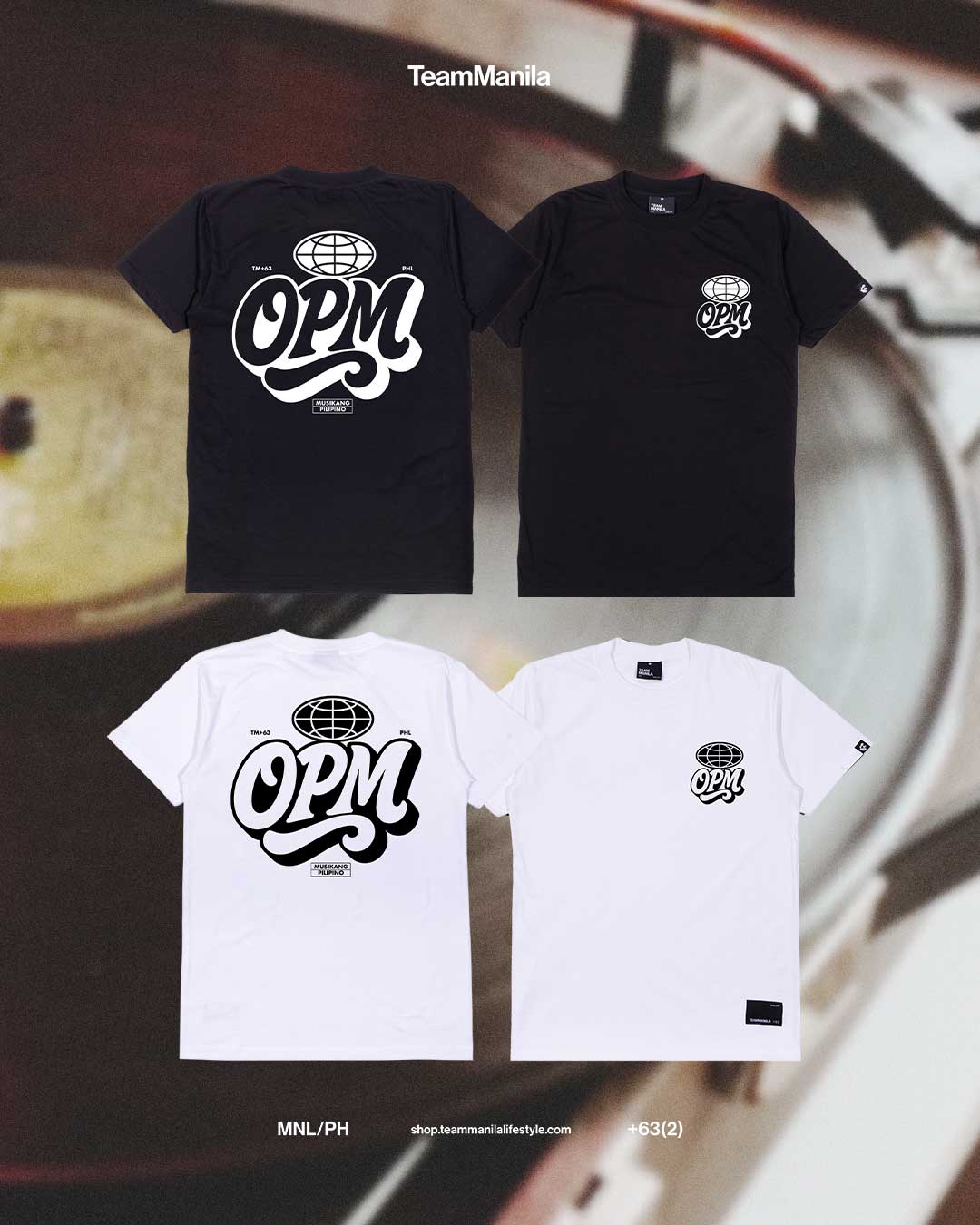 TEAM MANILA OPM TSHIRT WHITE | TeamManila Lifestyle