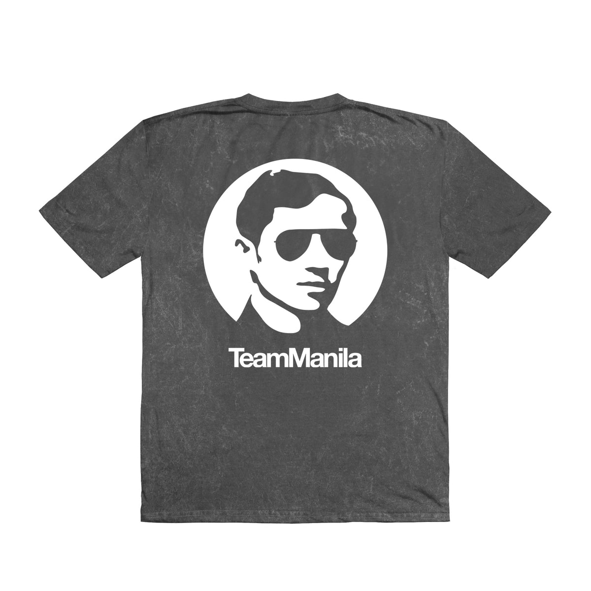 TEAM MANILA TM RIZAL LOGO WASHED TSHIRT BLACK | TeamManila Lifestyle