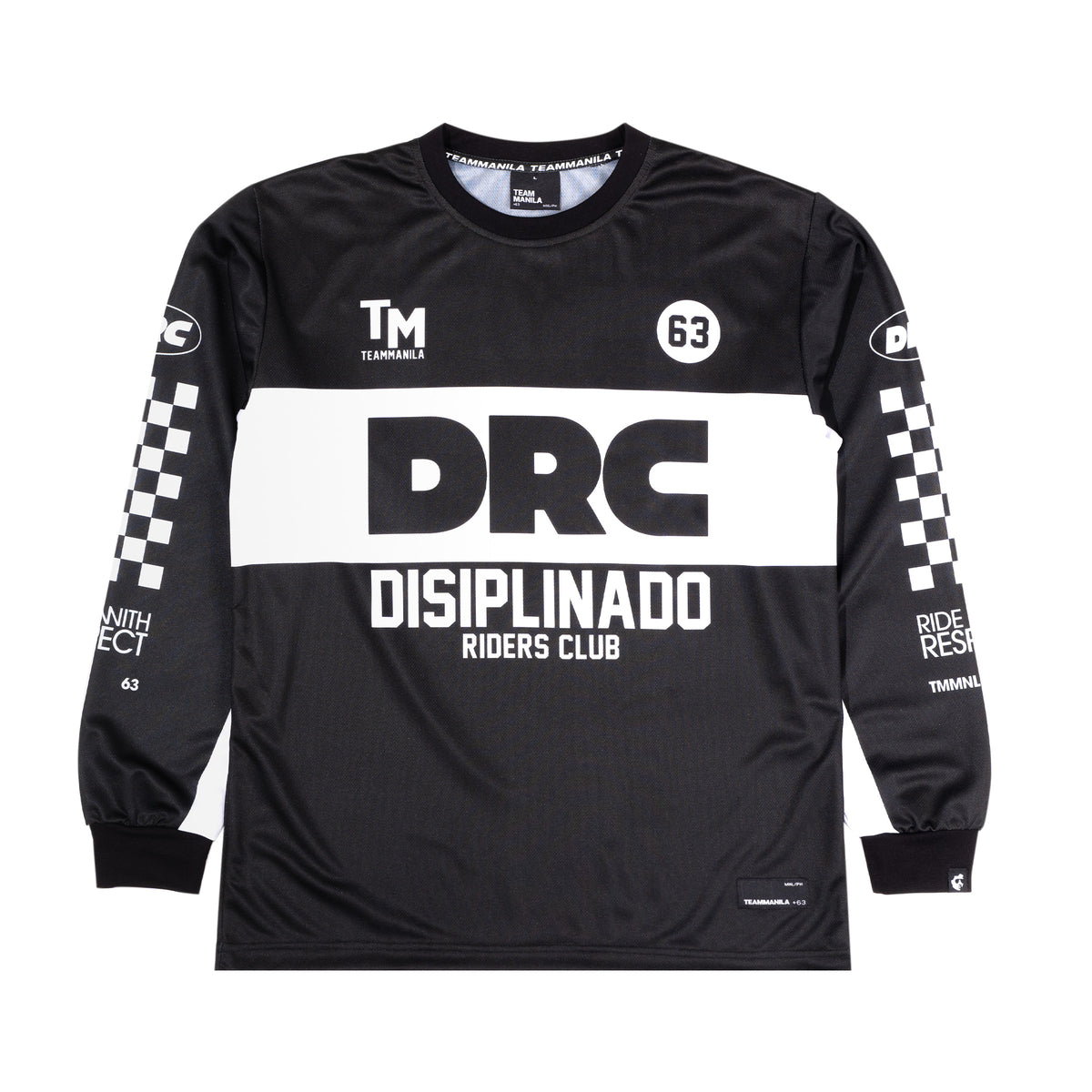 TEAM MANILA DRC BLACK OUT JERSEY LONGSLEEVES BLACK | TeamManila Lifestyle