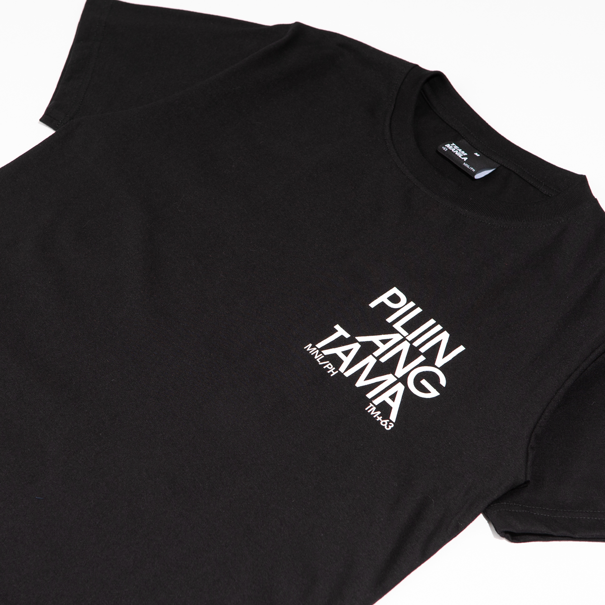 TEAM MANILA PILIIN ANG TAMA TSHIRT BLACK | TeamManila Lifestyle