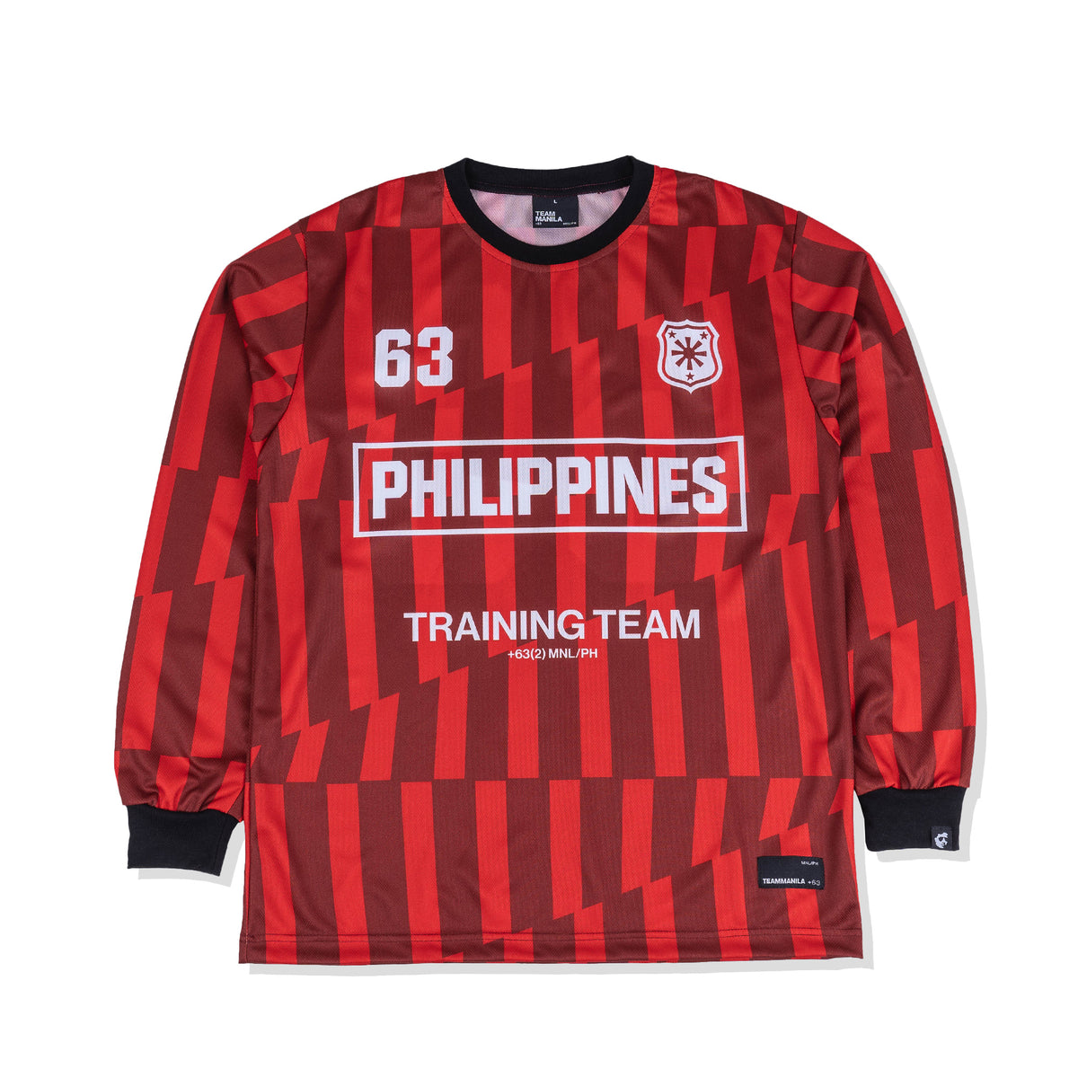 TEAM MANILA PILIPINAS TRAINING JERSEY LONGSLEEVES RED | TeamManila ...