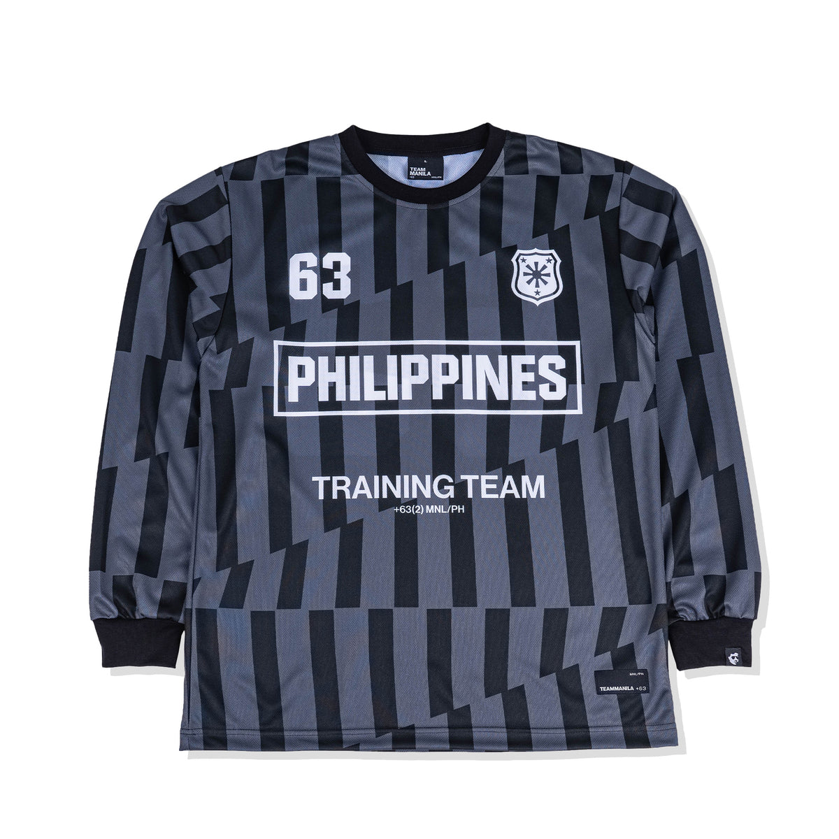 TEAM MANILA PILIPINAS TRAINING JERSEY LONGSLEEVES BLACK | TeamManila ...