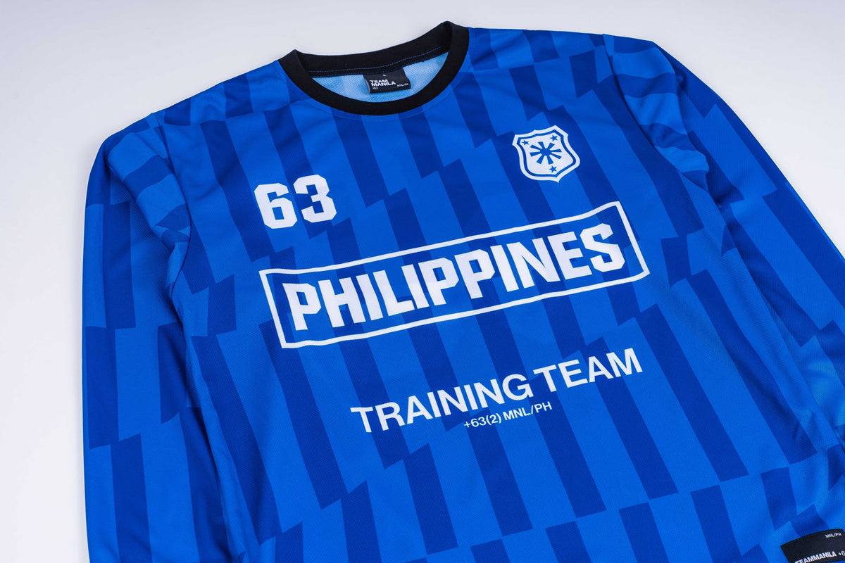 TEAM MANILA PILIPINAS TRAINING JERSEY LONGSLEEVES BLUE | TeamManila ...