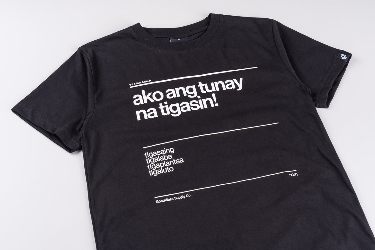 TEAM MANILA TIGASIN TSHIRT BLACK | TeamManila Lifestyle