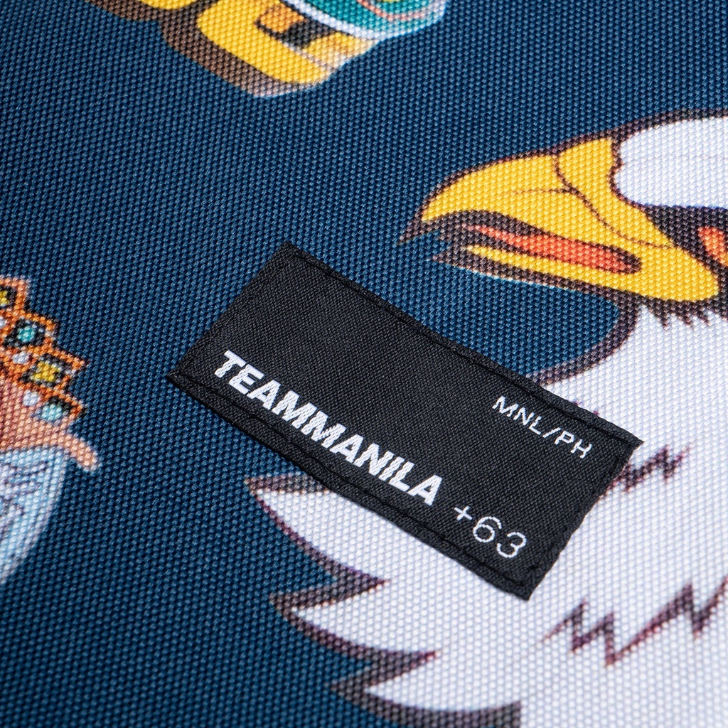 TEAM MANILA STICK ART TOTE BAG NAVY BLUE | TeamManila Lifestyle